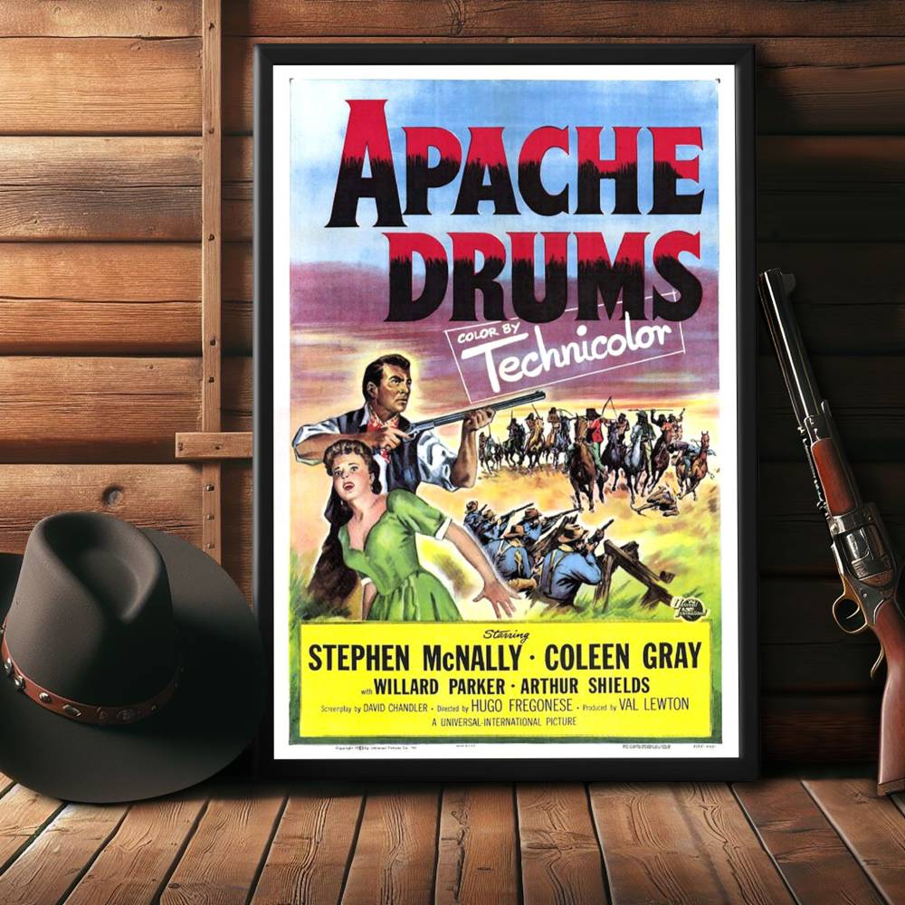 "Apache Drums" (1951) Framed Movie Poster – Galerezo