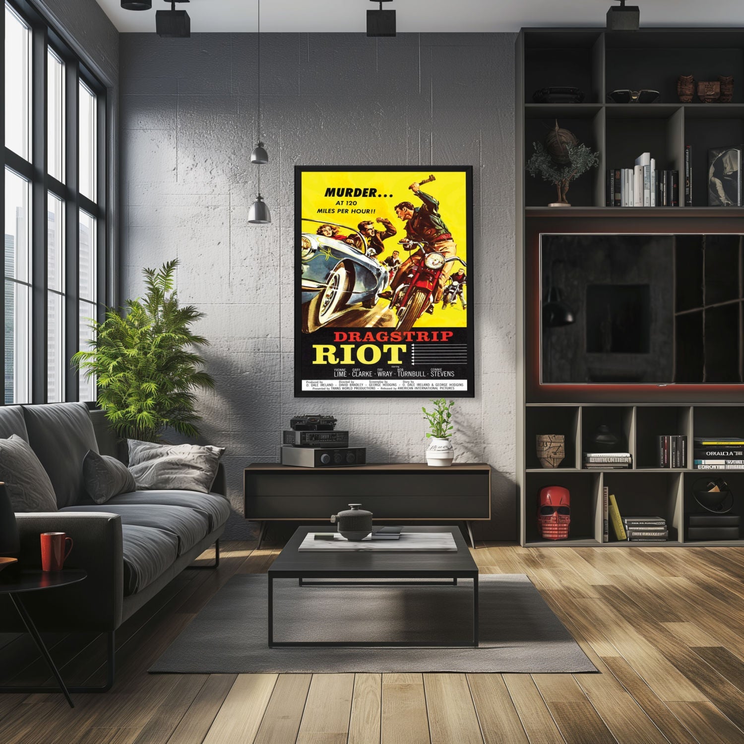 "Dragstrip Riot" (1958) Framed Movie Poster – Galerezo