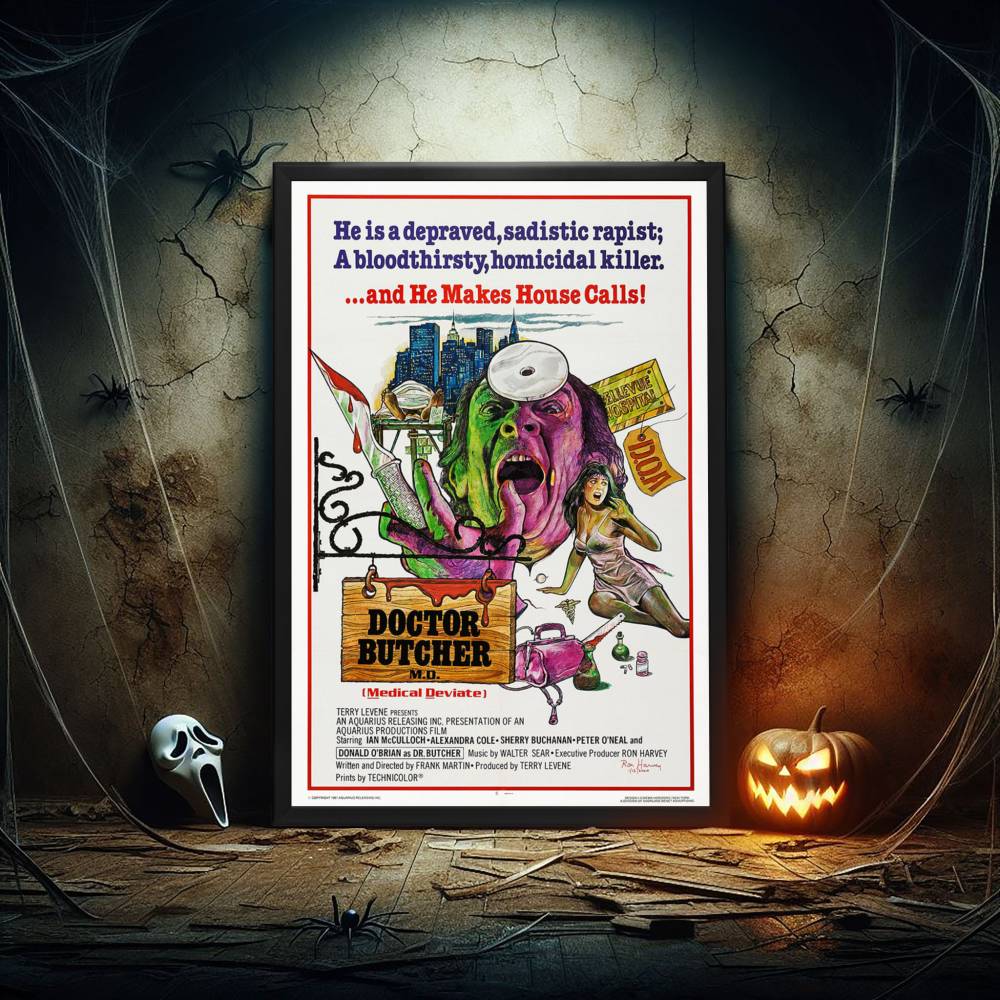 "Doctor Butcher M.D." (1980) Framed Movie Poster – Galerezo