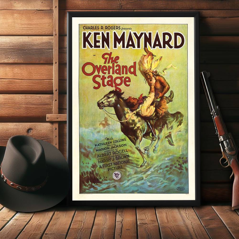 "Overland Stage" (1927) Framed Movie Poster – Galerezo