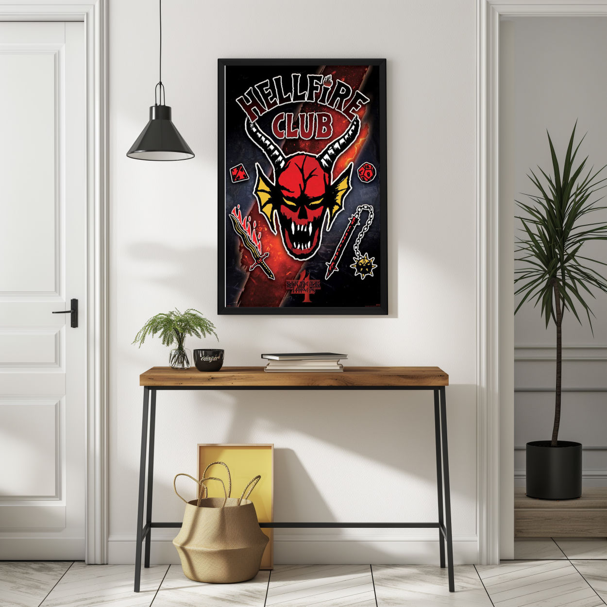 "Stranger Things - Hellfire Club" Framed Poster – Galerezo